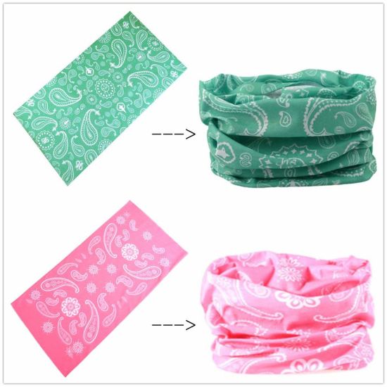 Wholesale Stretchable Multifunctional Printed Seamless Tube Head Wear ...