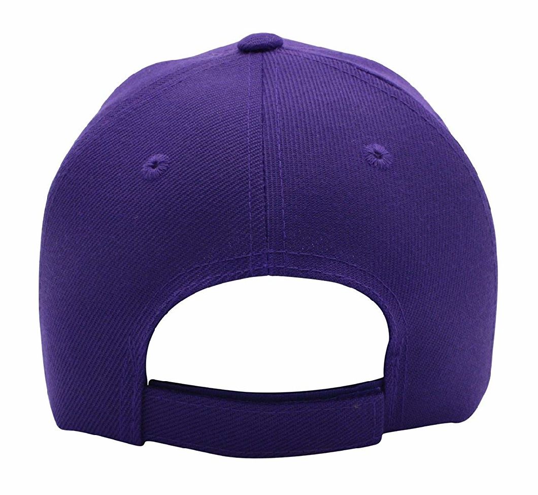 Polyester Adjustable Plain Hat Baseball Cap Bulk with Velcro Closure ...